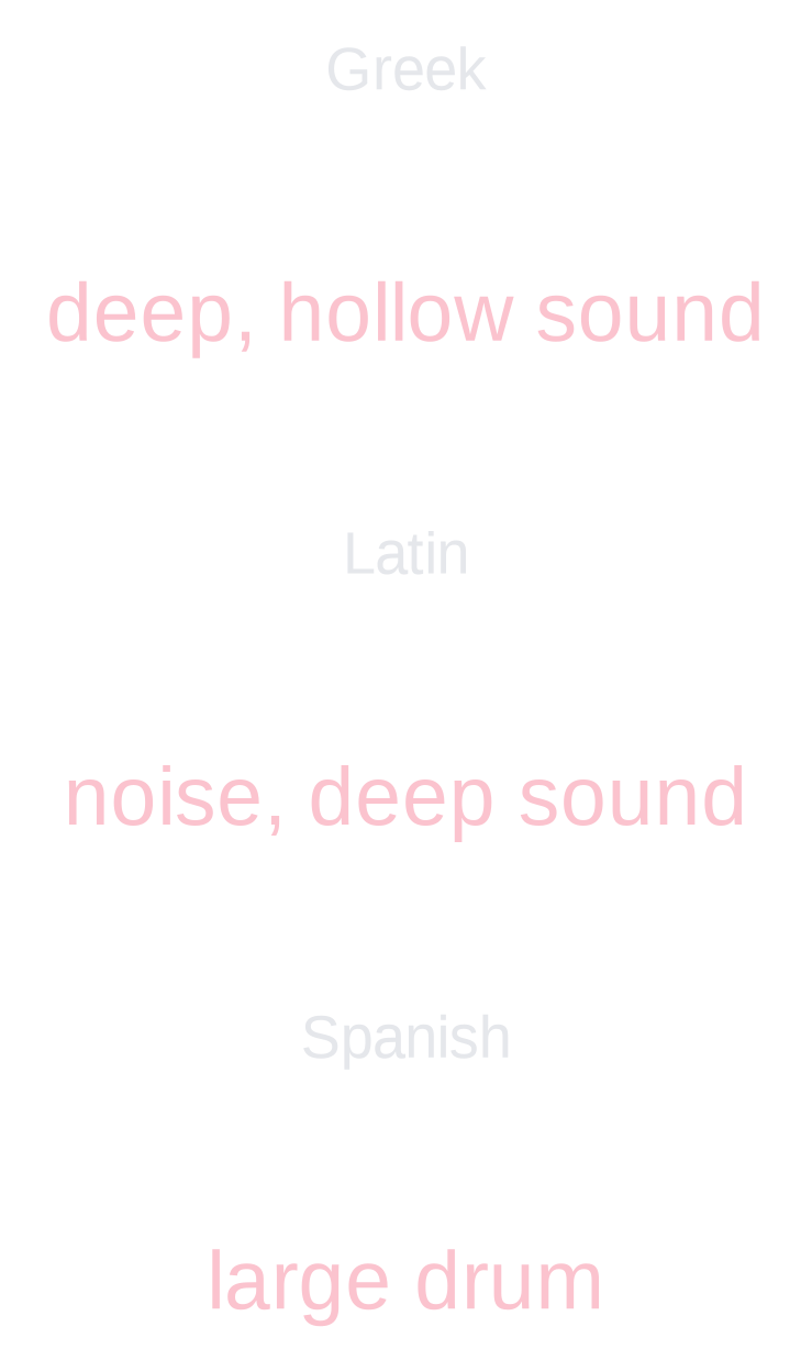 Bombo Etymology for Spanish Learners