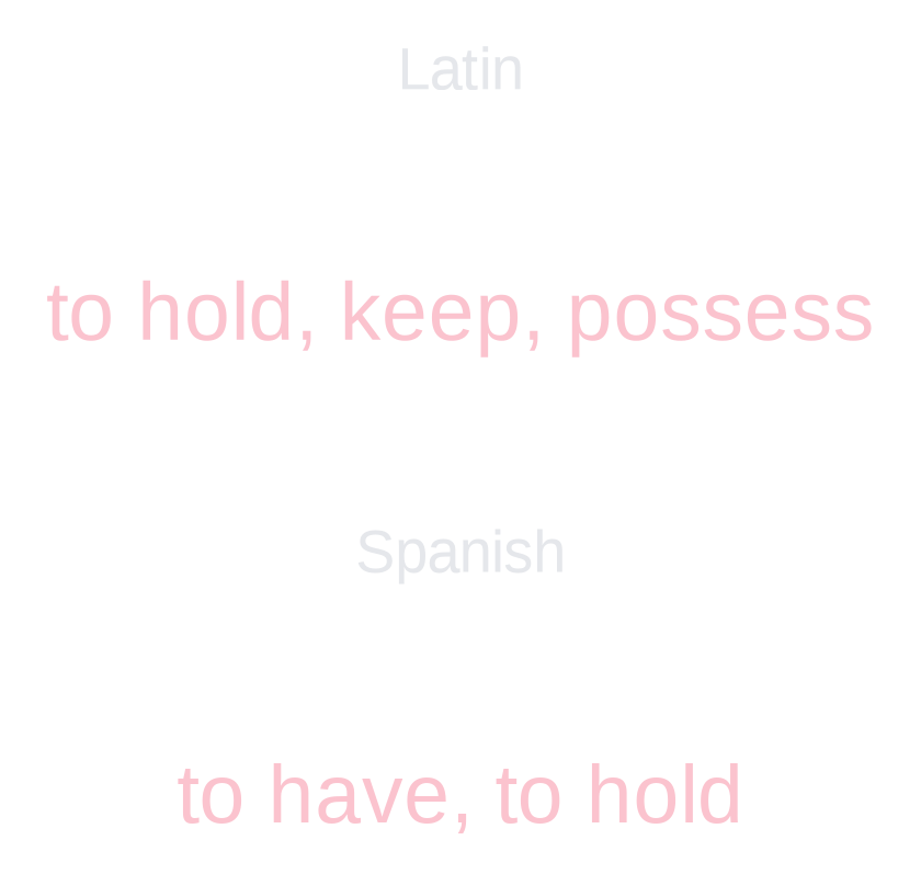 Tener Etymology for Spanish Learners